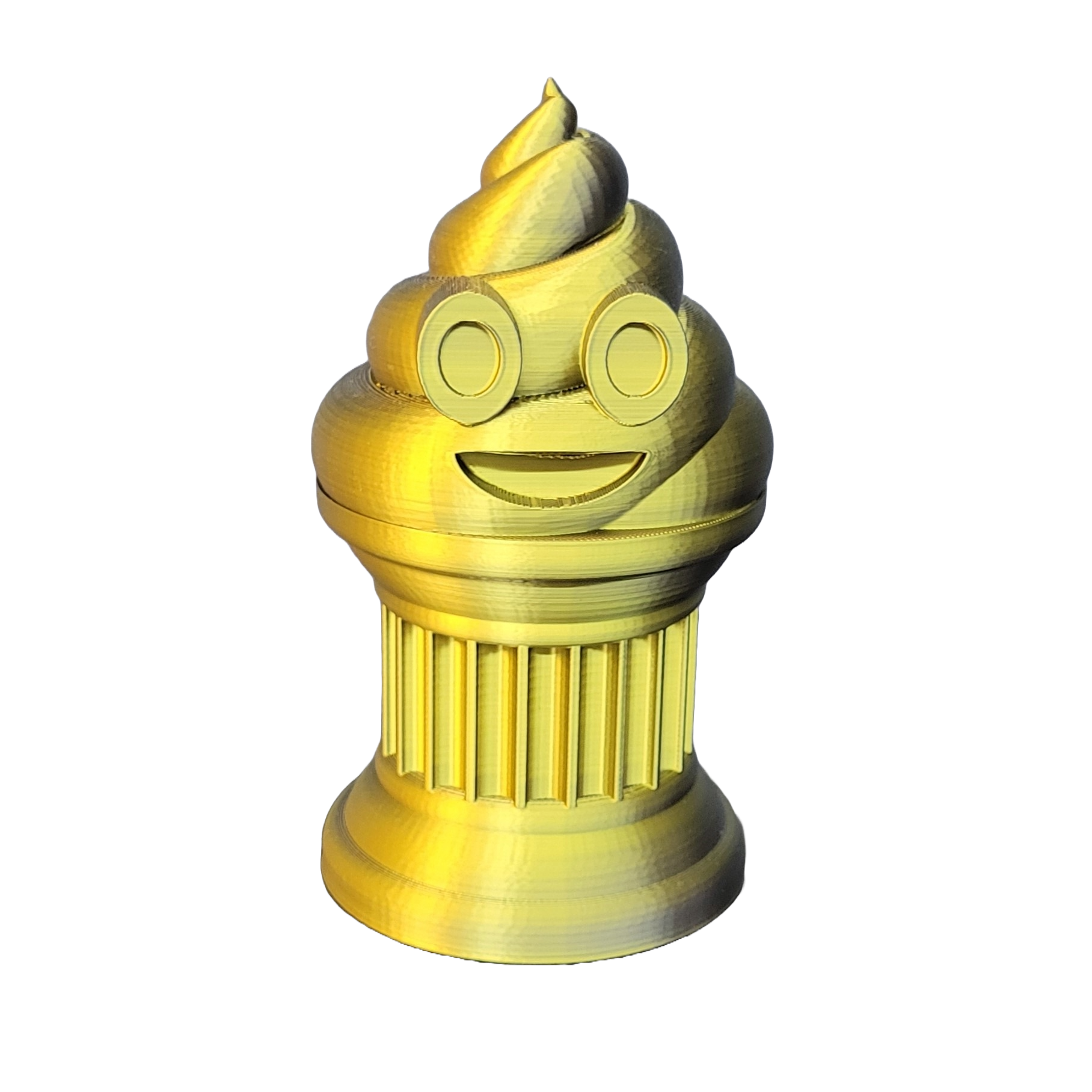Znet3D Poop Emoji Trophy - Perfect Award or Gift - Handmade w/Additive