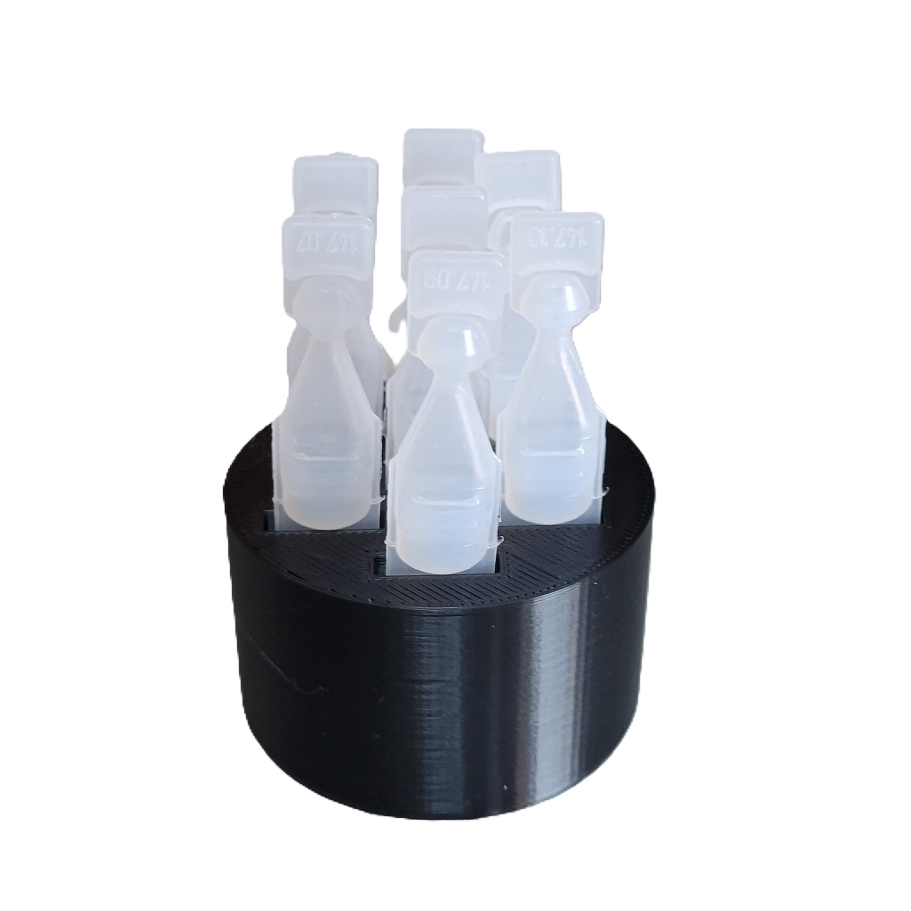 Znet3D round Eye Drop Vial Stand – Convenient, Upright Storage for Sev